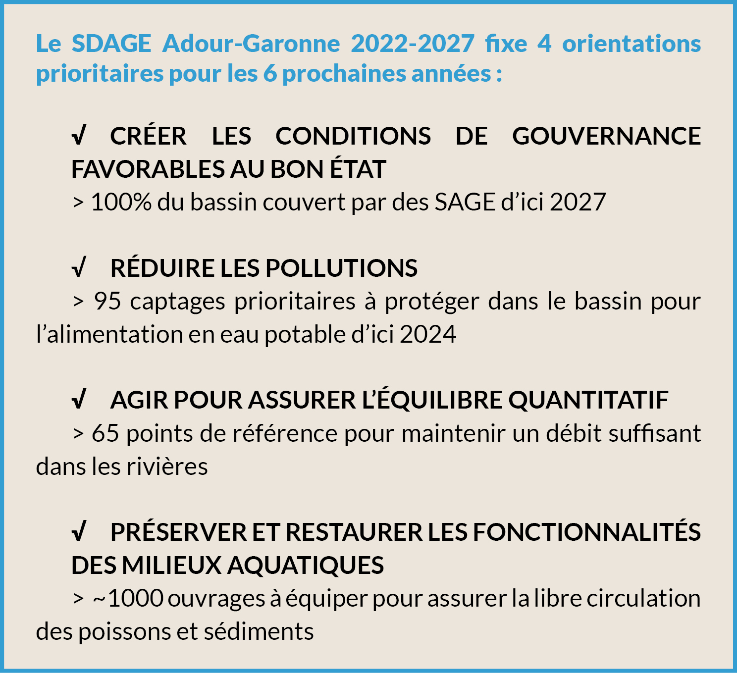 Les SDAGE 2022-2027 Adour-Garonne et Loire-Bretagne sont validés ...