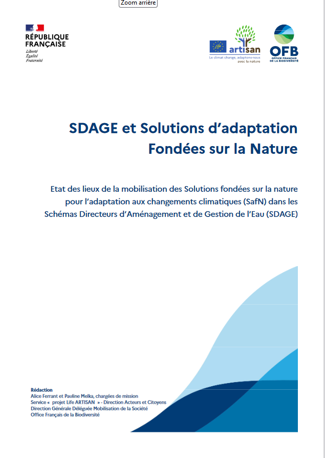 Etat des lieux de la mobilisation des SaFN dans les SDAGE – Agence ...